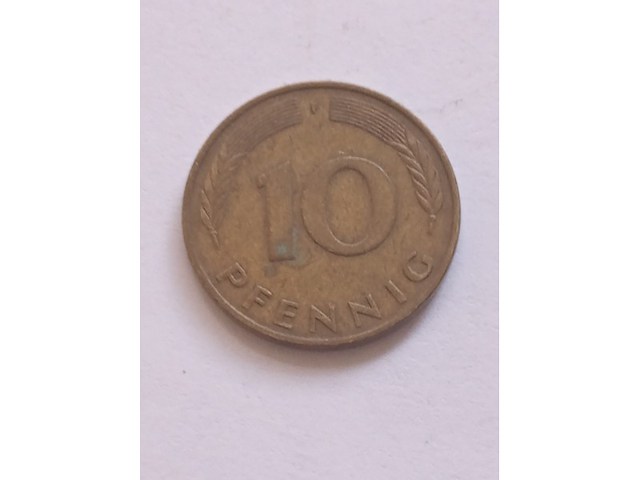 10 Pfennig 1979.g - F - Nemačka -