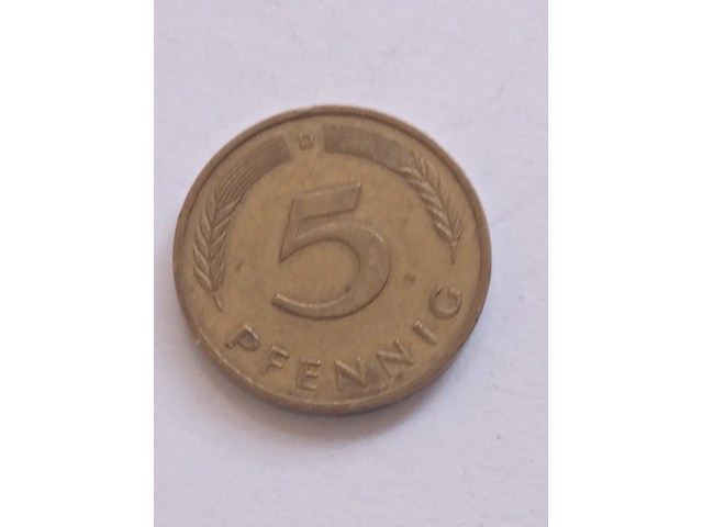 5 Pfennig 1981.g - D - Nemačka -