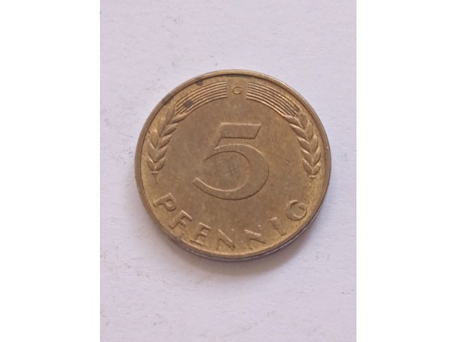 5 Pfennig 1970.g - G - Nemačka -