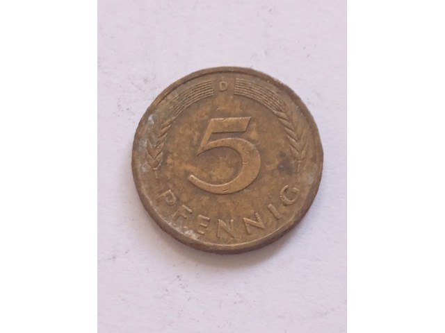 5 Pfennig 1982.g - D - Nemačka -