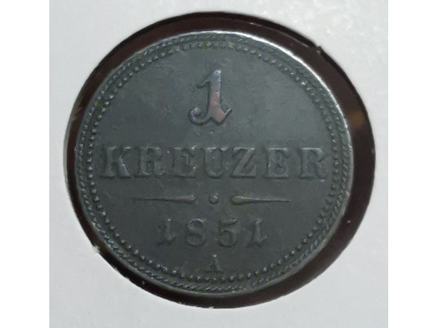 Kovanica Kreuzer, 1851. Austrija