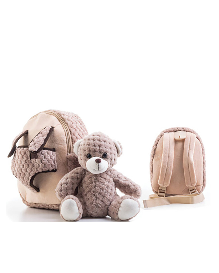 RANAC MY FIRST BACKPACK GRATIS ANIMAL IN MEDIUM BROWN Nbk