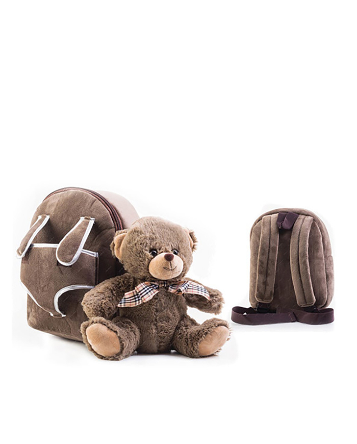 RANAC MY FIRST BACKPACK GRATIS ANIMAL IN DARK BROWN Nbk