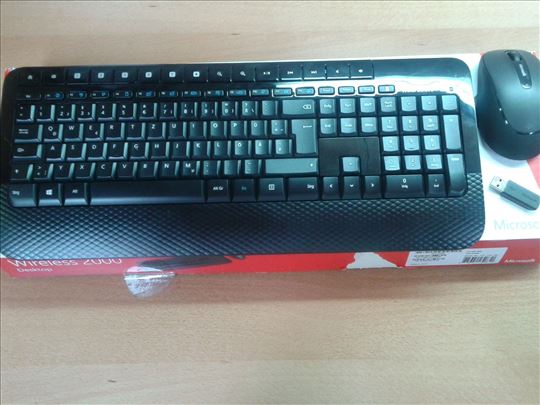 Microsoft 2000 bezicna tastatura ,mis i resiver