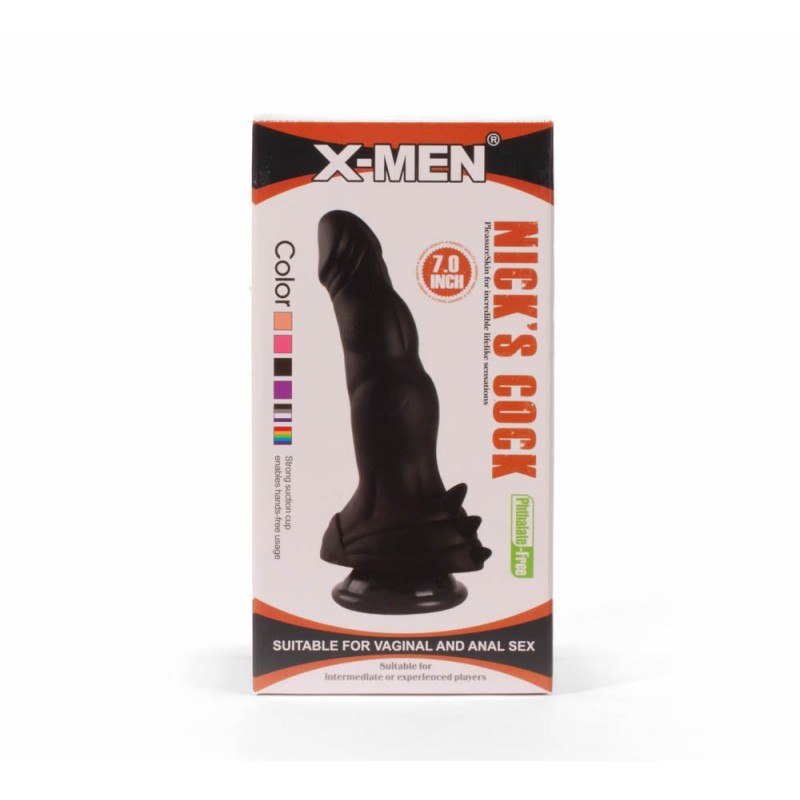 X-MEN Nick's 7" Cock Black XMEN000096/ 6566