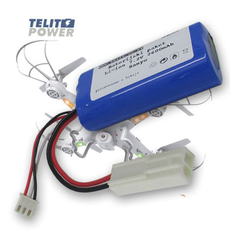 TelitPower baterija Li-Ion 7.2V 2600mAh za DRON ( P-1972 )