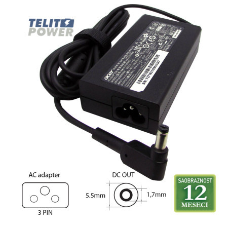 Acer 19V-3.42A ( 5.5 * 1.7 ) A11-065N1A 65W laptop adapter ( 3005 )