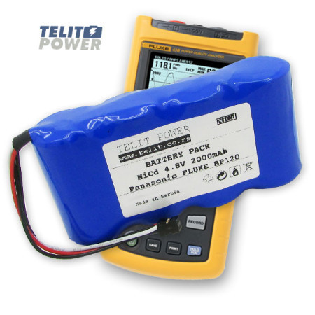 TelitPower baterija NiCd 4.8V 2000mAh Panasonic za Fluke BP120 multimetar ( P-0144 )