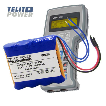 TelitPower baterija NiMH 4.8V 1600mAh za Compact test computer VDO CTC II ( P-1298 )