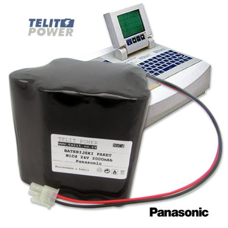 TelitPower baterija NiCd 24V 2000mAh Panasonic za Cardioline Delta 60 Plus ECG/EKG ( P-0270 )