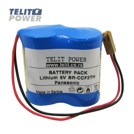 TelitPower baterija Litijum 6V BR-CCF2TH Panasonic - memorijska baterija za CNC-PLC mašine ( P-0659 )