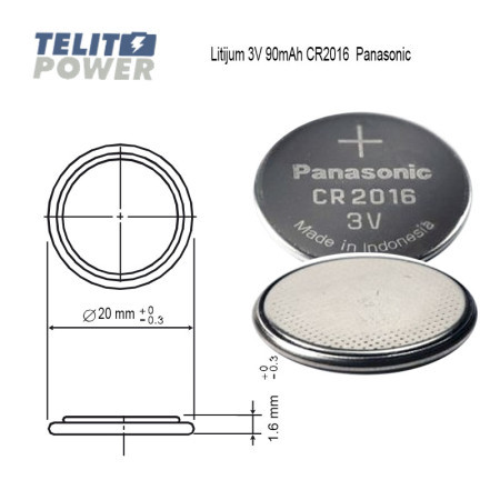 Panasonic litijum 3V CR2016 ( 2527 )