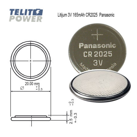 Panasonic litijum 3V CR2025 ( 2528 )