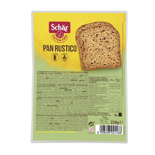 Schar Pan Rustico - bezglutenski hleb 250g