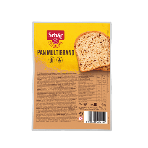 Schar Pan Multigrano - bezglutenski hleb obogaćen gvožđem, magnezijumom i cinkom 250g