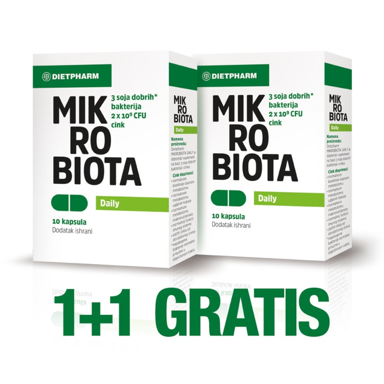 Dietpharm Mikrobiota Daily 10 kapsula 1+1 gratis