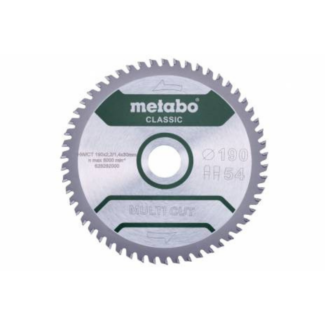Metabo List za kružnu testeru “MULTI CUT – CLASSIC” Z54 WZ 5°, 190 x 30 mm, 628282000