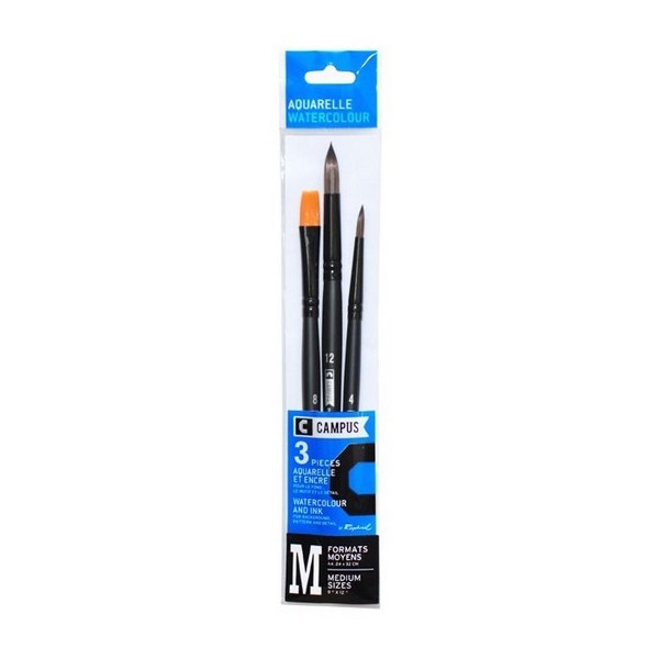 CAMPUS Campus brushes set 3 watercolour brushes M