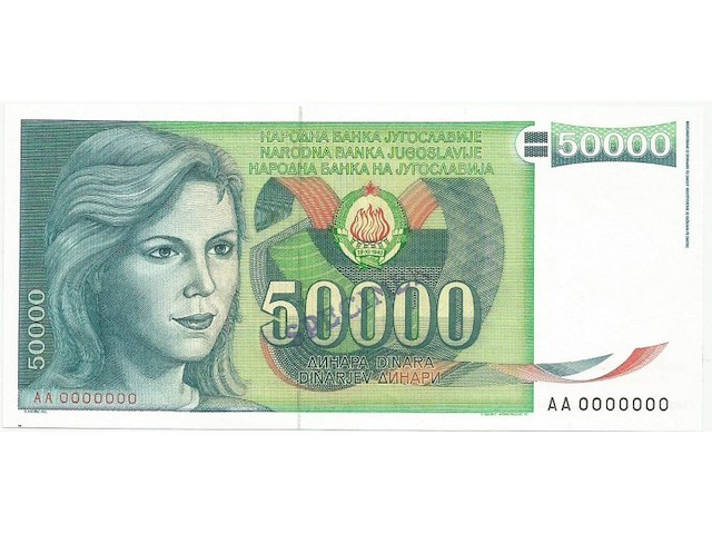 Jugoslavija 50.000 dinara 1988. UNC SPECIMEN
