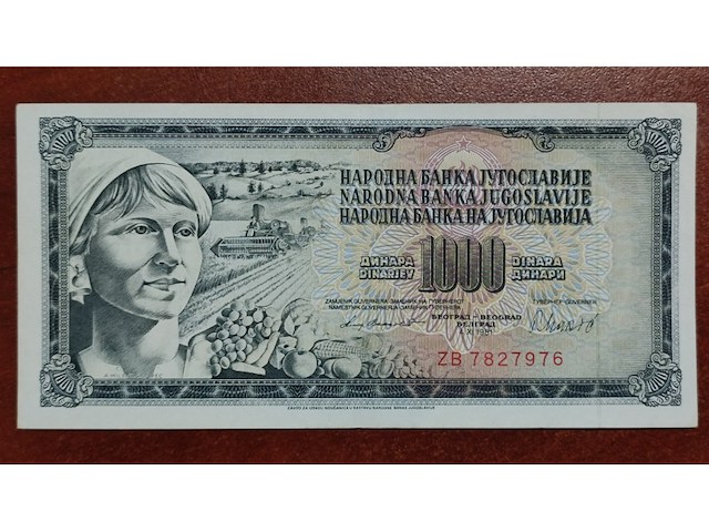 1000 DINARA 1981 *ZB*