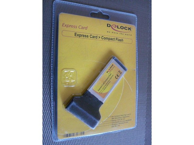 DeLock Express Card adapter za CompactFlash(CF) kartice
