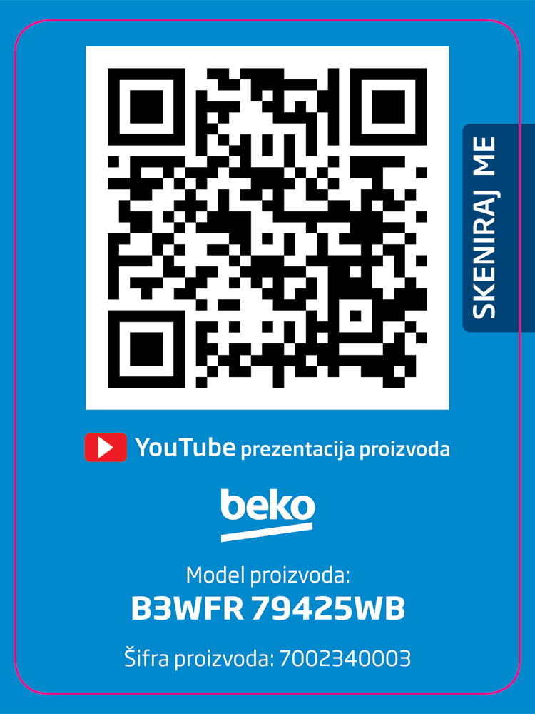 BEKO Samostojeća veš mašina B3WFR79425WB