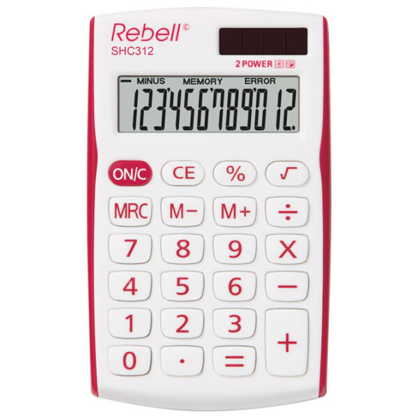 REBELL Kalkulator RE-SHC312RD BX