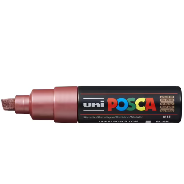 Uni POSCA Marker PC-8KL, metallic red