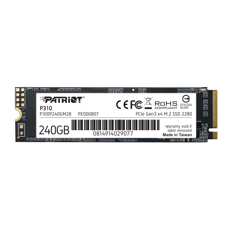 Patriot 240GB M.2 NVMe P310 (P310P240GM28) SSD disk PCIe 3.0 x4