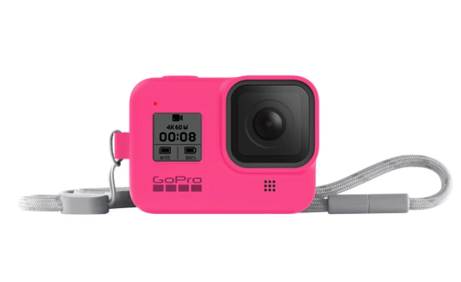 GoPro AJSST-007 silikonska futrola sa podesivim kaišon za HERO8 Black pink