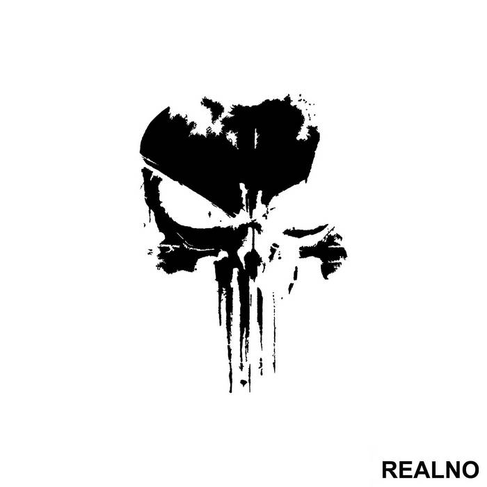 SKULL - PUNISHER - NALEPNICA