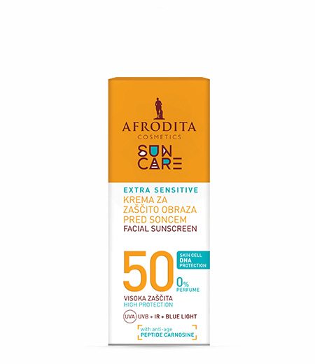 SUN CARE EXTRA SENSITIVE Krema za zaštitu lica od sunca SPF 50