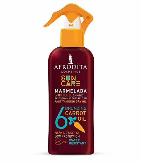 SUN CARE MARMELADA Bronzing carrot oil SUVO ULJE SPF 6