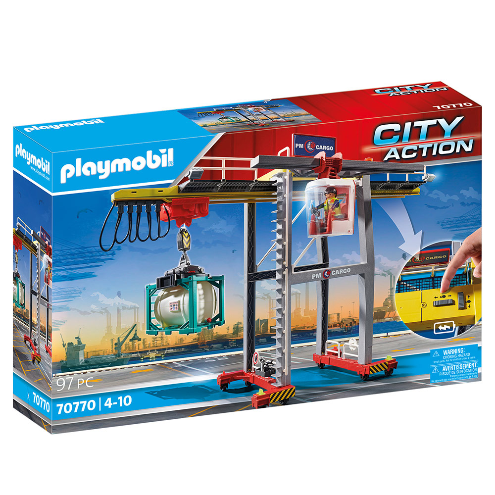 Playmobil City Action Kran sa kontejnerom