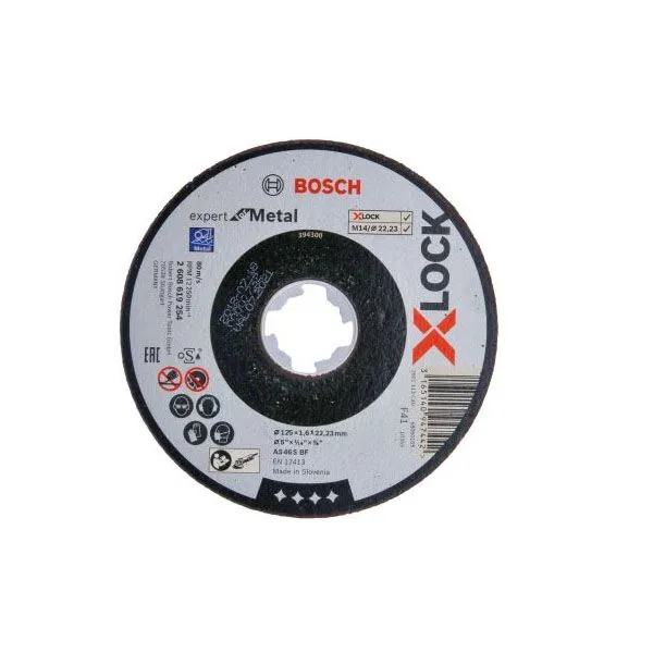 Bosch rezna ploča X-LOCK 125×1,6×22,23 za metal 2608619254