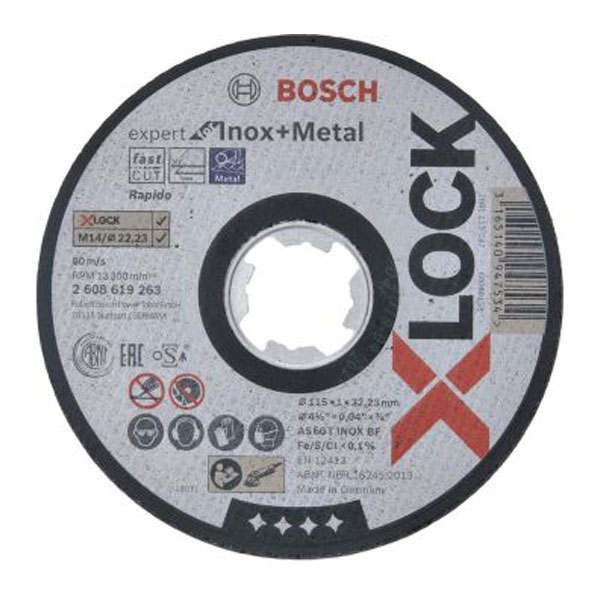 Bosch X-LOCK efmetalinox rez ploča 2608619263