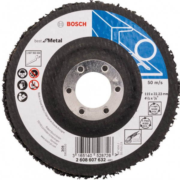 Bosch disk za čišćenje N377 115×22,23mm za metal 2608607632