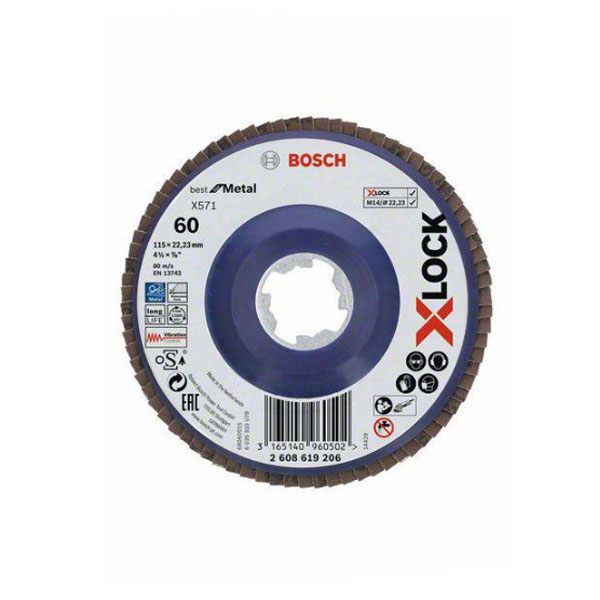 Bosch X-lock flap disk x571 BFM g60 115 ravna (2608619206)