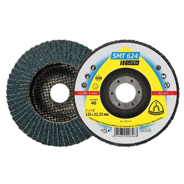 Klingspor lamelasti brusni disk 115 x 22,23 mm P80 SMT 624 Supra