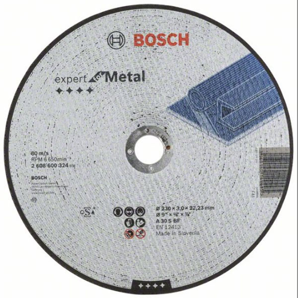 Bosch rezna ploča ravna 230×22,23×3,0mm 2608600324