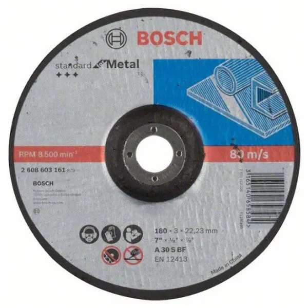 Bosch rezna ploča ispupčena 180 x 22,23 x 3,0 mm 2608603161