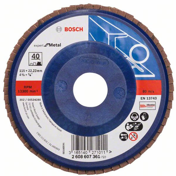 Bosch lamelni brusni disk X551,prečnik 115mm; gran 40 2608607361