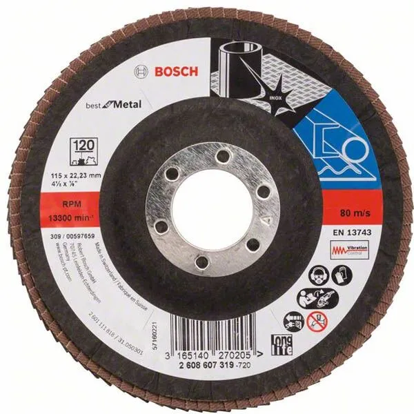 Bosch lamelni brusni disk X571,prečnik 115mm; gran 120 2608607319