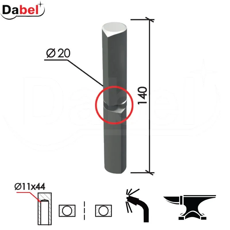 Šarka bravarska SP7 Ne fi20xx140/11x41mm Ležaj DP0 0102366