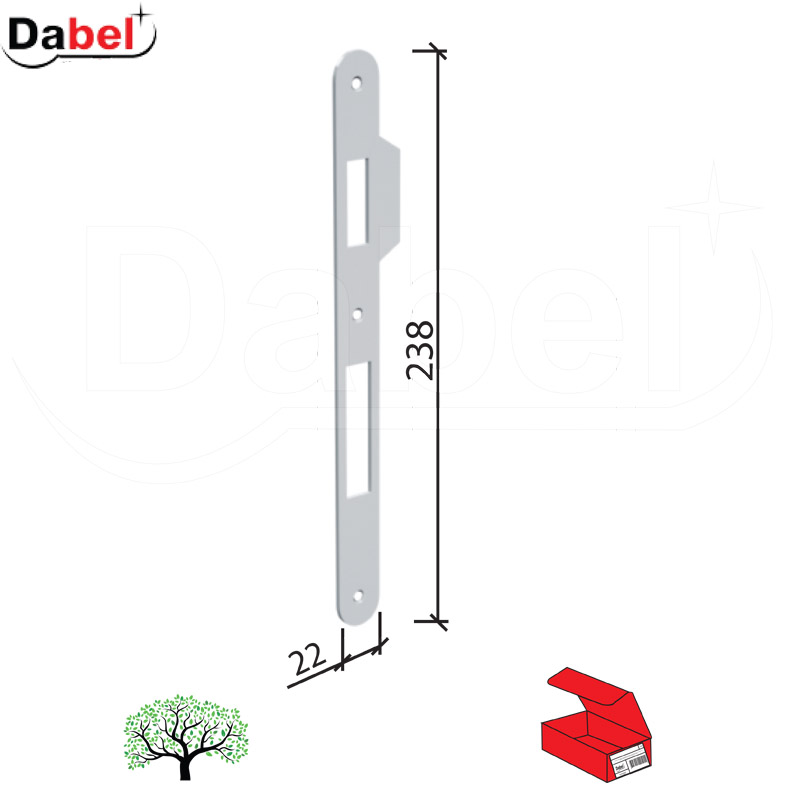 Prihvatnik za bravu PR2041 Hr 22x238mm DP1 3302069