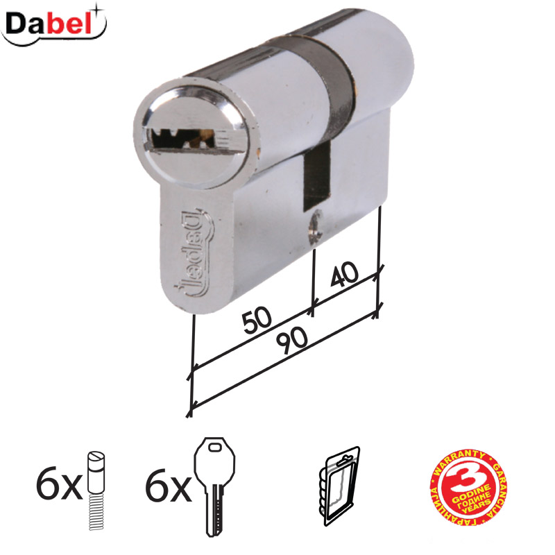 Cilindar kodirani CL2040 Hr 90mm(40-50) 6kod DBP1 0106185