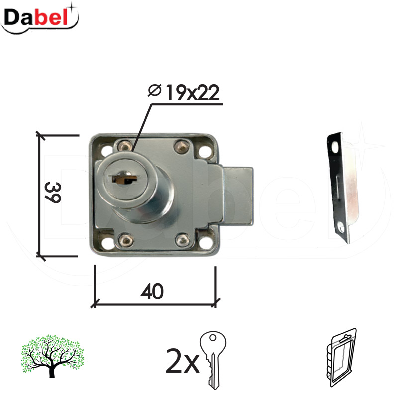 Bravica za drvo 2101 ∅19/22/40/39mm 2ključa Hr DSP