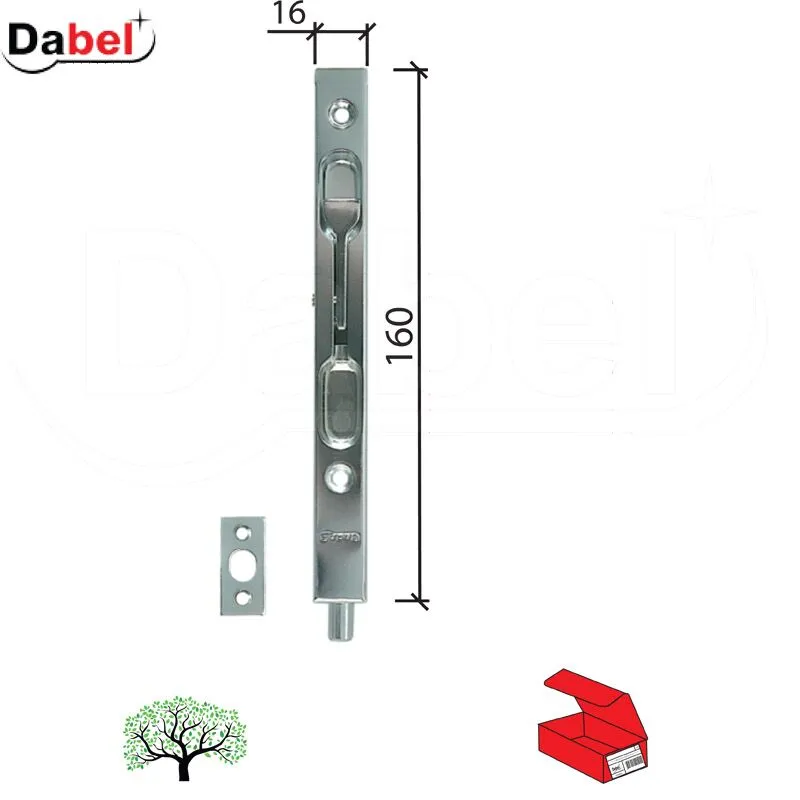 Rigla za drvena vrata RL4017 Hr 160/16/14mm DP1 3303065