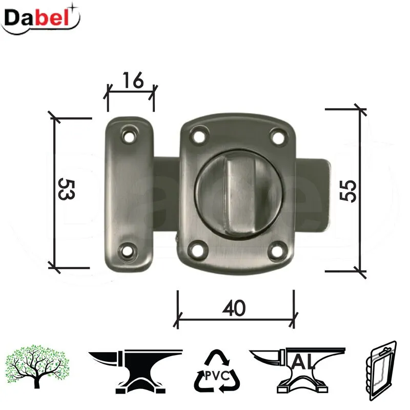 Reza za vrata 388 Mat-Ni 40×55/16x53mm DBP1 1503017