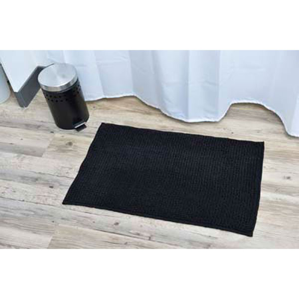 Tepih za kupatilo Tendance 45x75cm mikrofiber crna balls 7707103